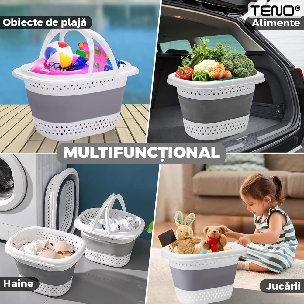Cos de Rufe Pliabil cu Manere Teno®, organizare si depozitare ...