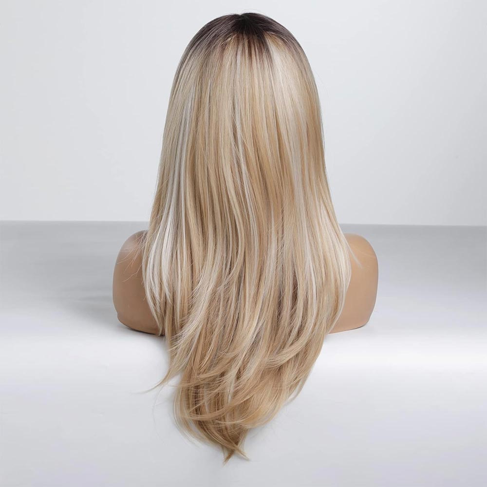 Peruca dama, RASK, cu aspect natural, Material sintetic, par lung ...