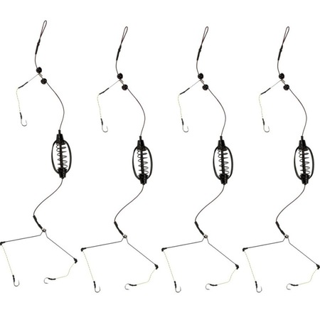 Set 4 Montura crap, RASK, Carlig nr10, 40 g - eMAG.ro