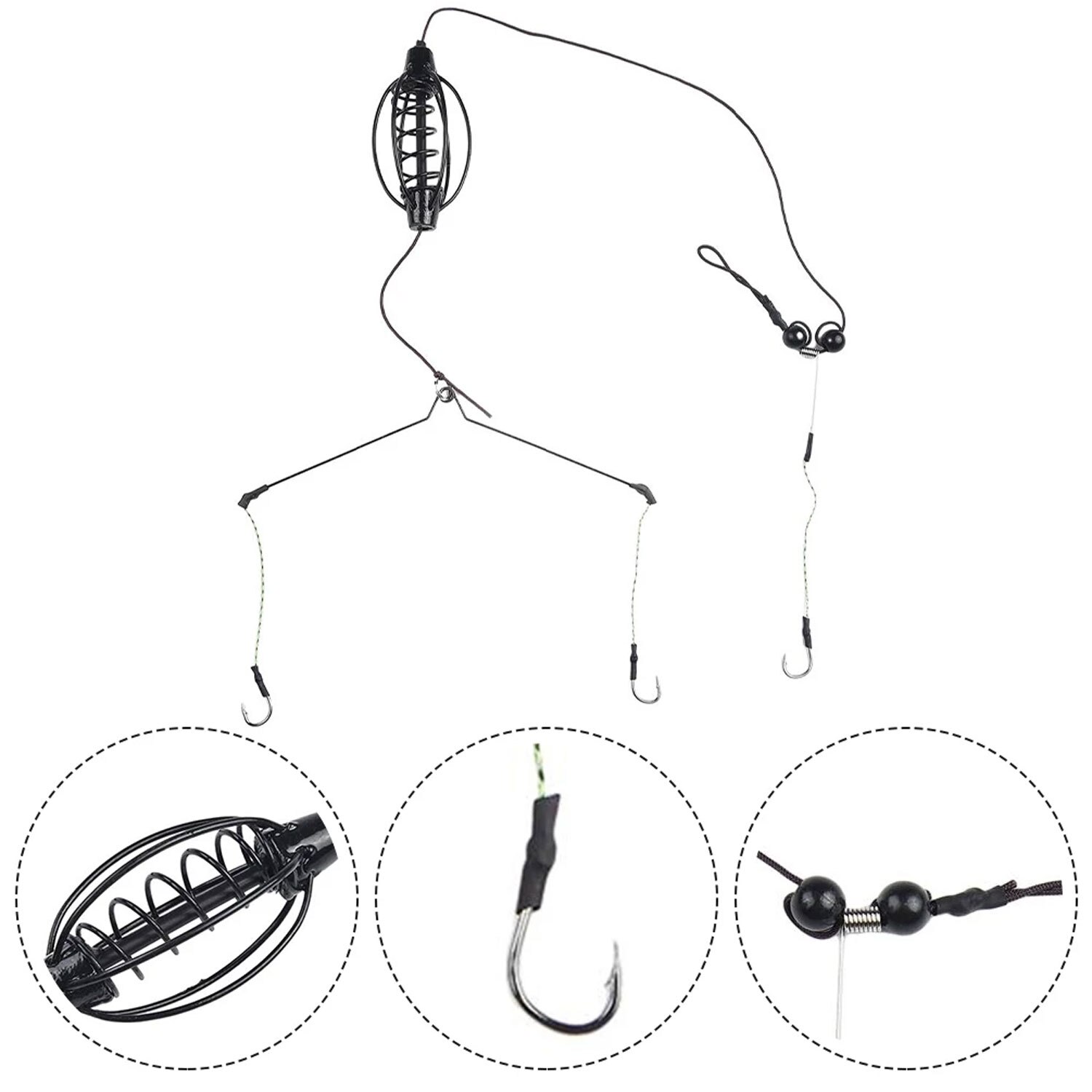 Set 4 Montura crap, RASK, Carlig nr10, 40 g - eMAG.ro