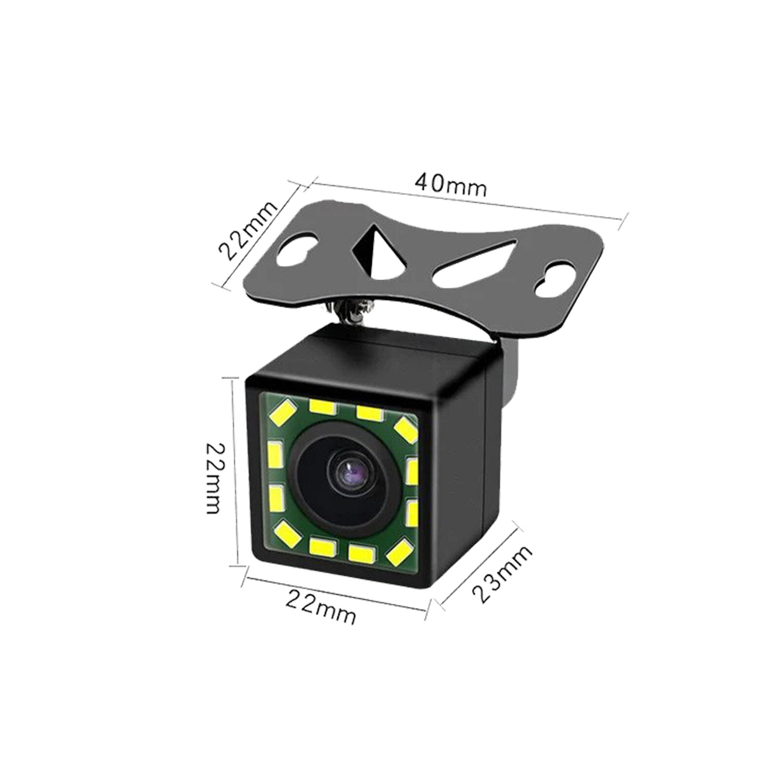 Camera marsarier cu 12 leduri Night Vision, unghi filmare 170 grade ...