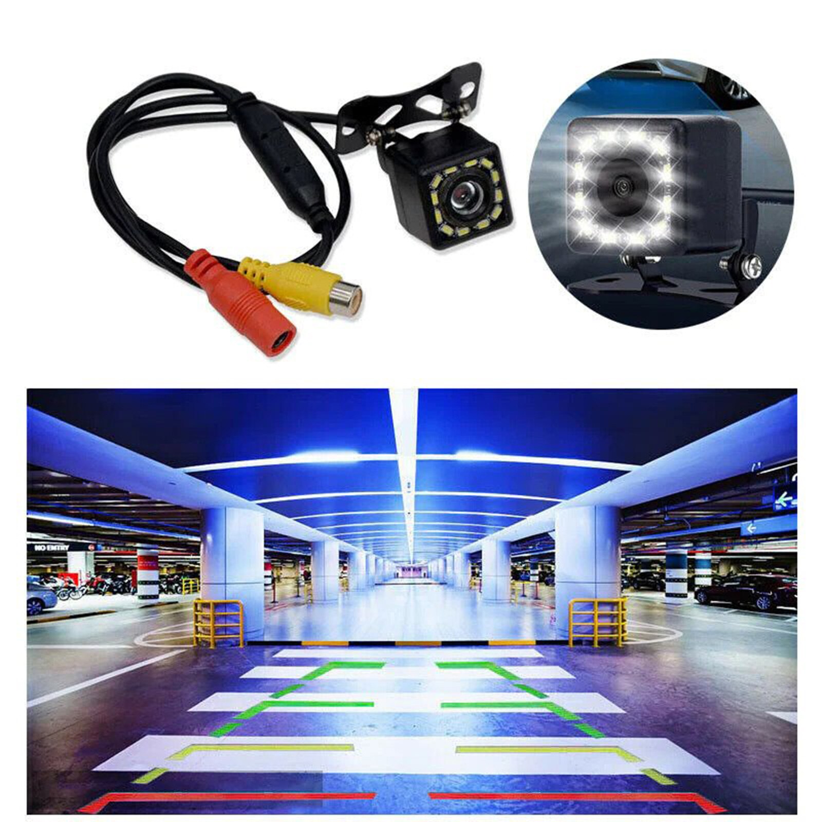 Camera marsarier cu 12 leduri Night Vision, unghi filmare 170 grade ...