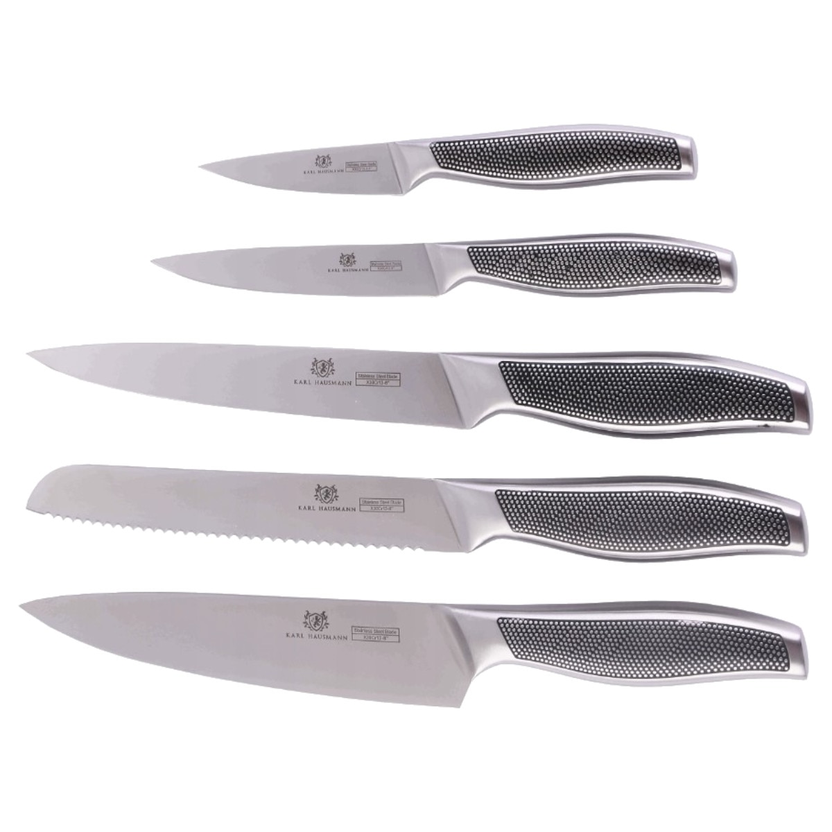 Set 5 cutite de bucatarie, Karl Hausmann, Vito, inox - eMAG.ro