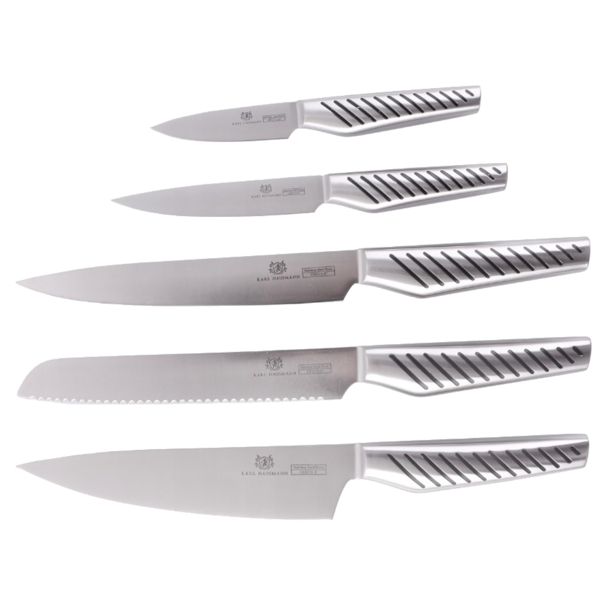 Set 5 cutite de bucatarie, Karl Hausmann, Mauro, inox - eMAG.ro