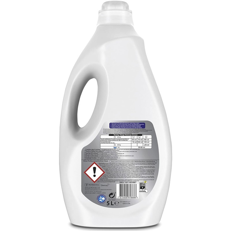 Detergent lichid Omo Professional Active Clean 5l, 71 sc - eMAG.ro