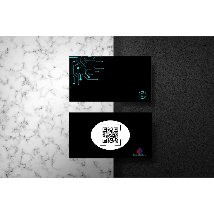 Carte de Vizita Digitala, NFC, QR Code, Card Personalizat - eMAG.ro
