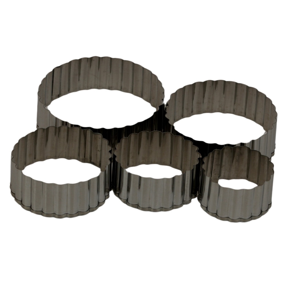 Set forme prajituri, decupatoare, 5 buc, otel, OnemisFlot - eMAG.ro