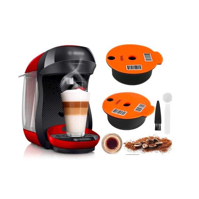 Capsula de cafea reutilizabila, pentru Bosch Tassimo, 180 ml, Negru ...