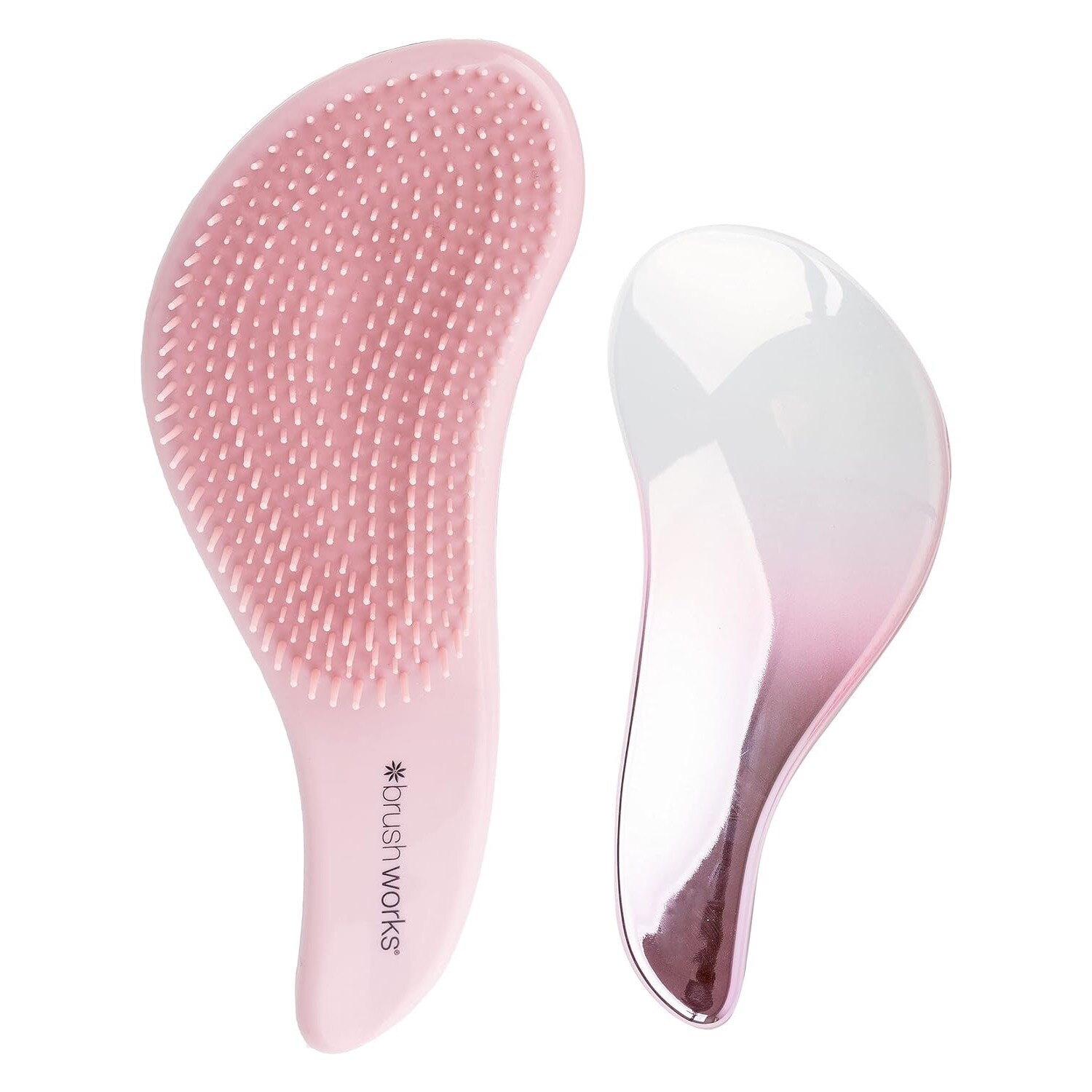 Set perie pentru par Brushworks Detangler + Perie Compacta pentru ...