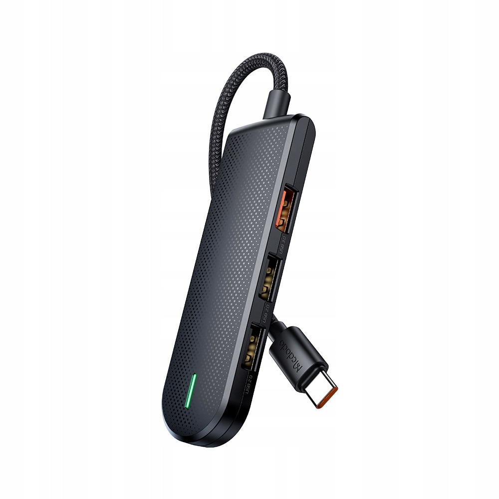 Adaptor 5 in 1, Mcdodo, Splitter USB, USB-C - 3x USB-A + SD/TF 5Gbps, HUB LED, pentru MacOS ...