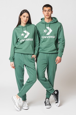 Converse, Pantaloni de trening unisex cu stea brodata Go-To, Verde ...