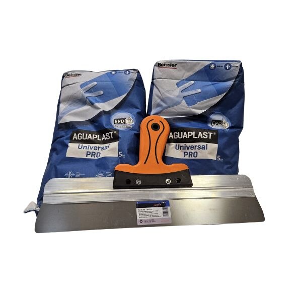 Set Aguaplast universal PRO glet interior sac 5kg (2 buc)+Spaclu inox ...