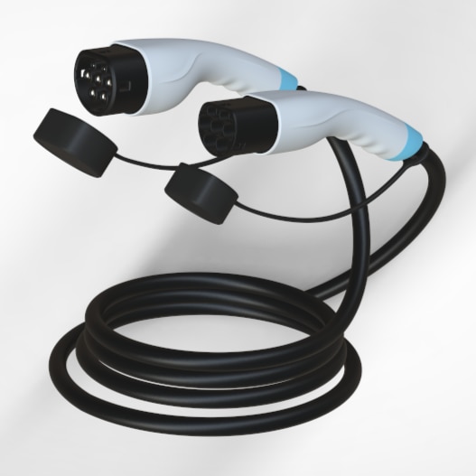 Cablu incarcare masini electrice, Type 2, 32A, Trifazic, 22kW, cablul ...