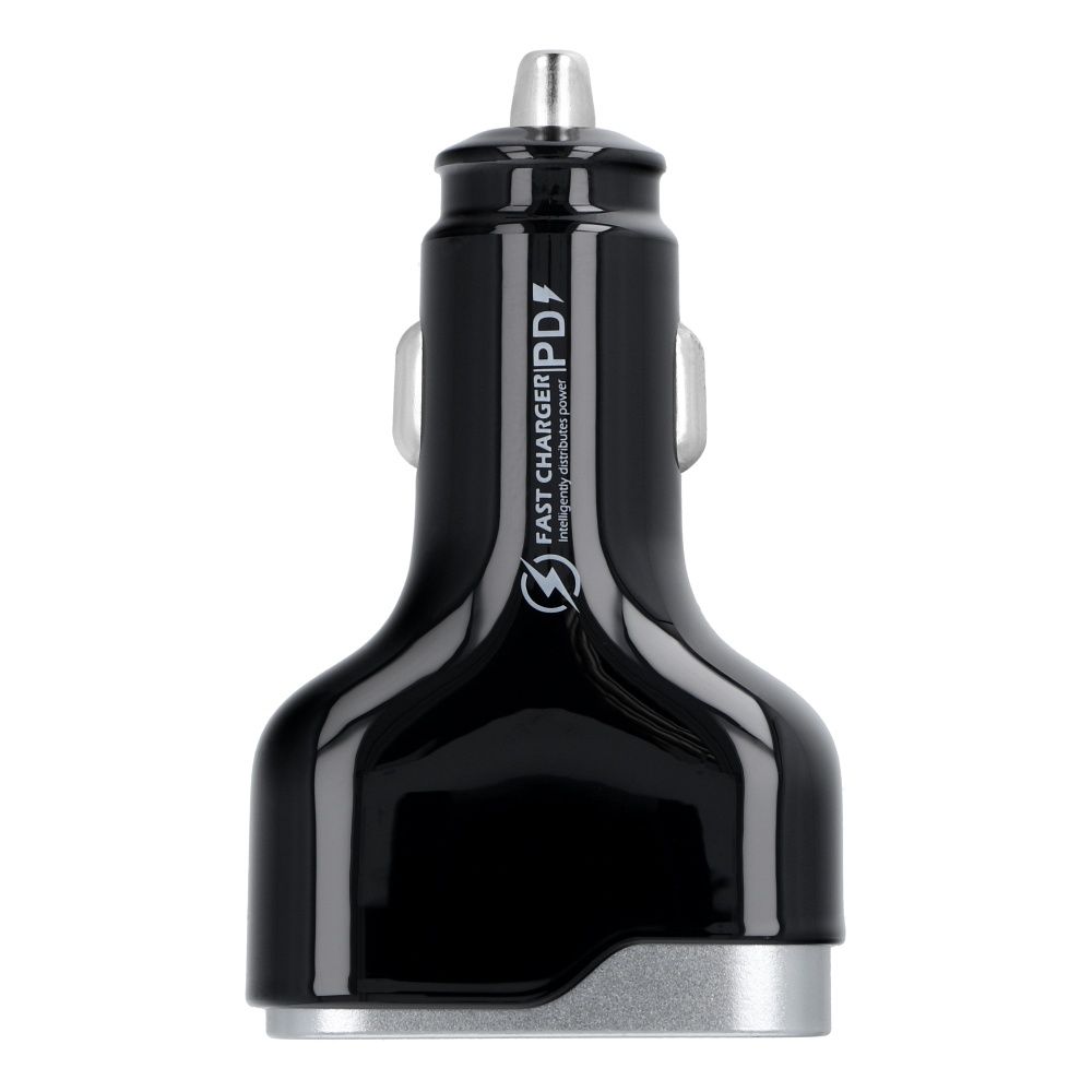 Зарядно за кола CC53-1A1C USB QC 3.0 18W + Type C PD 65W (Общо 83W) - eMAG.bg