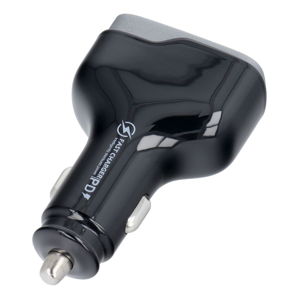 Зарядно за кола CC53-1A1C USB QC 3.0 18W + Type C PD 65W (Общо 83W) - eMAG.bg