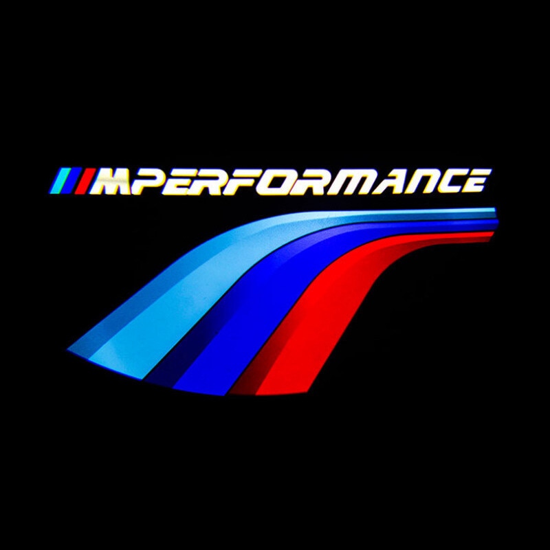 Set de 2 lampi led Logo BMW M-Performance portiera / usa auto Xentech ...