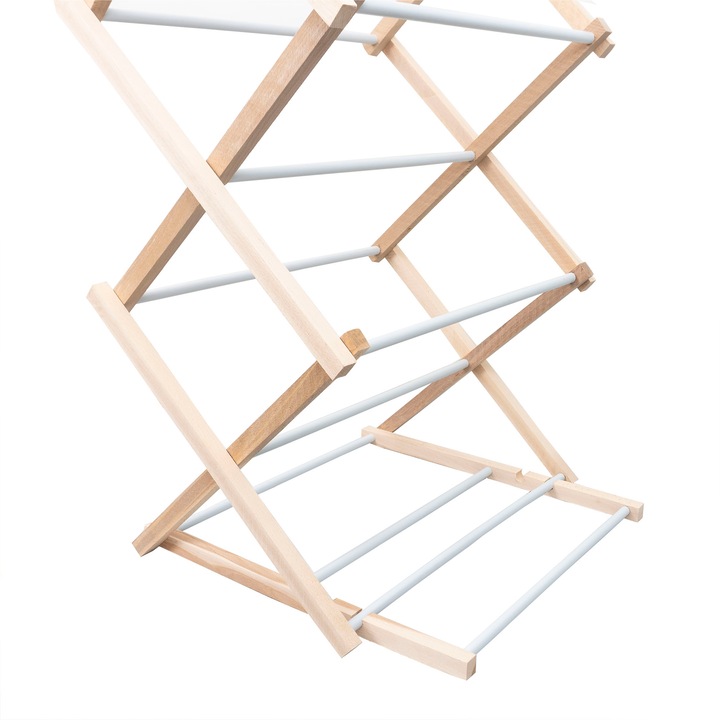 Uscator de rufe din lemn 178x54cm pliabil / EXT 8086 - eMAG.ro