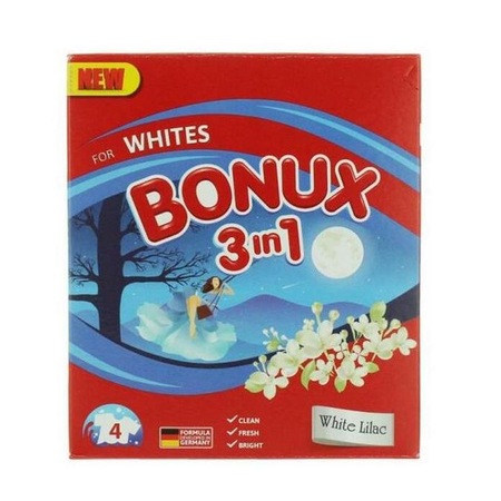 Detergent de rufe Bonux 3 in 1 Automat White Lilac 400 g - eMAG.ro