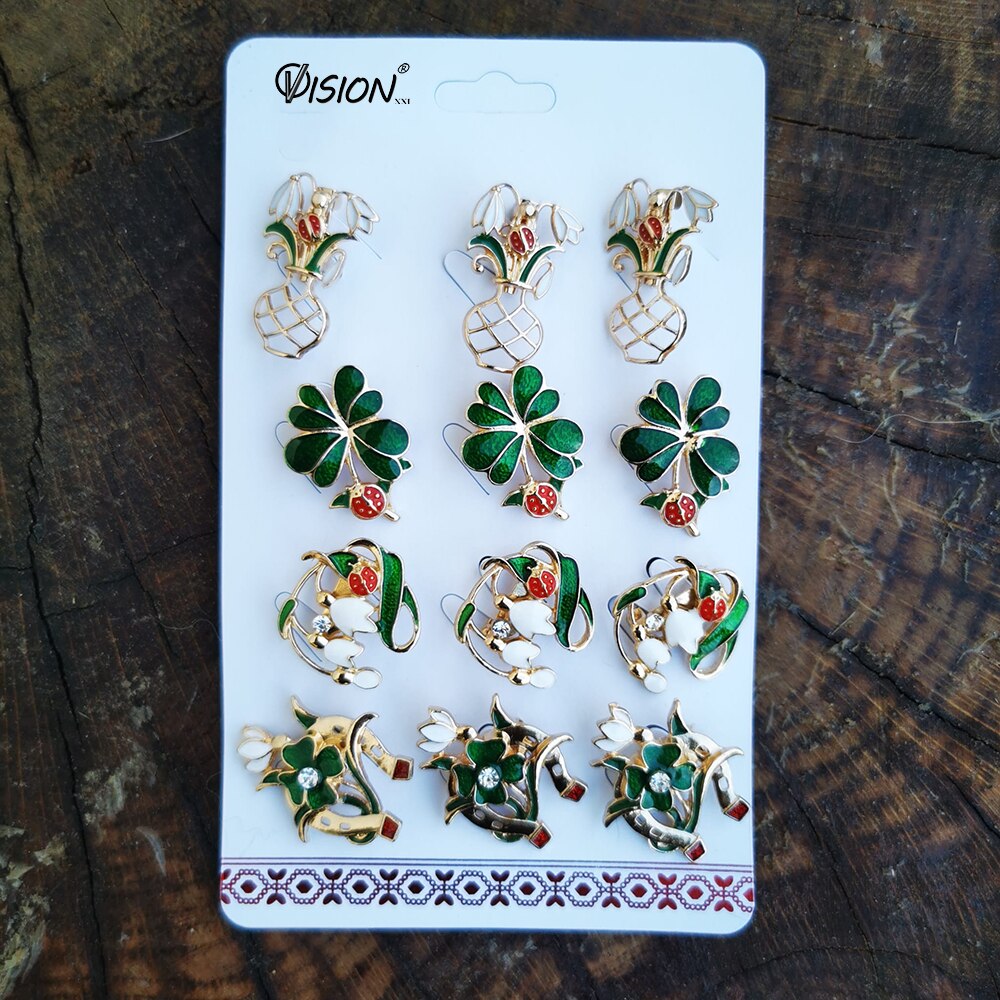 Set 12 brose pentru martisor "Simboluri de Primavara 213" Colectia ...
