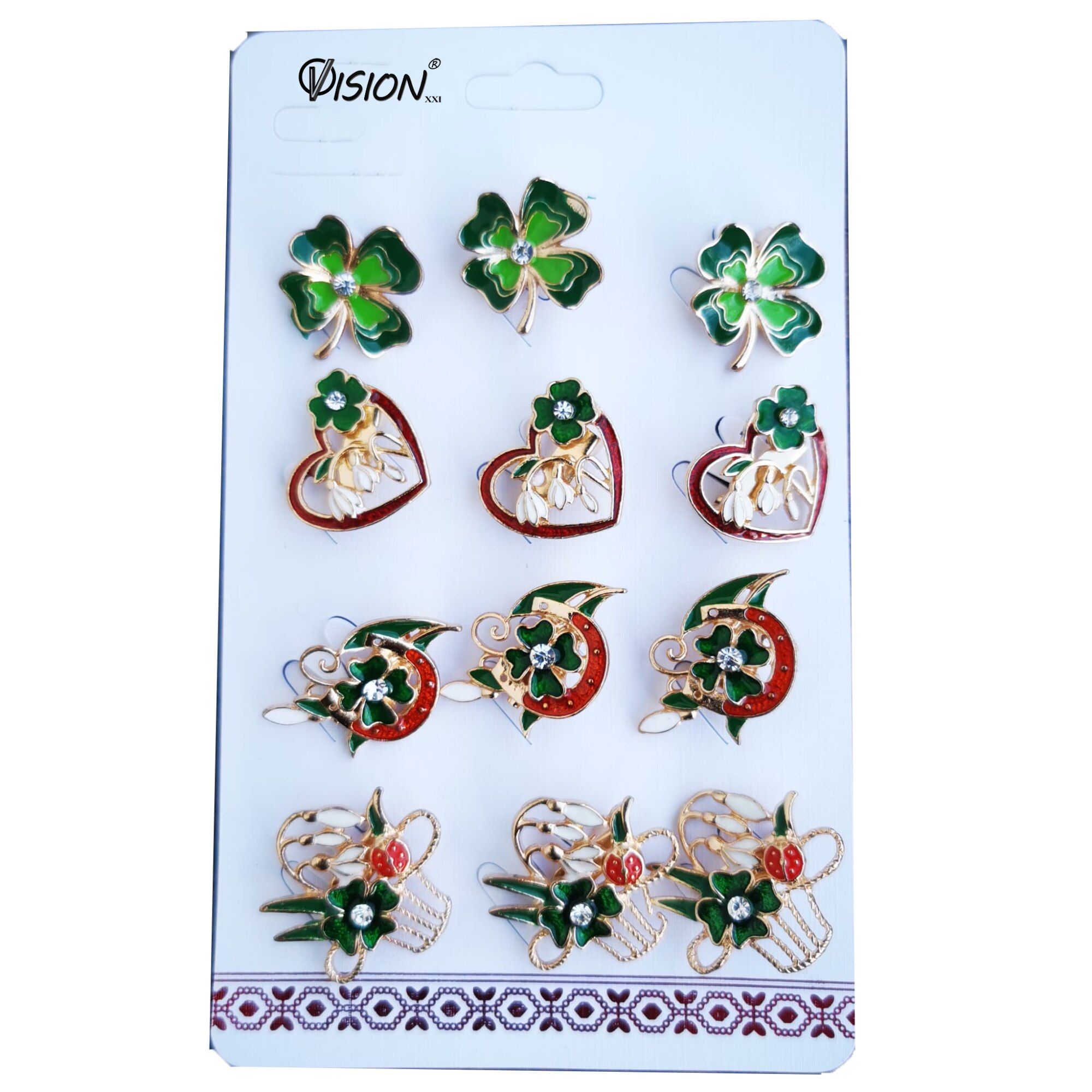 Set 12 brose pentru martisor "Simboluri de Primavara 144" Colectia ...