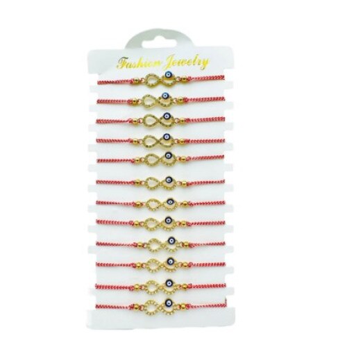 Set 12 Bratari Martisor, Infinity Love, snur, SanHome® - eMAG.ro