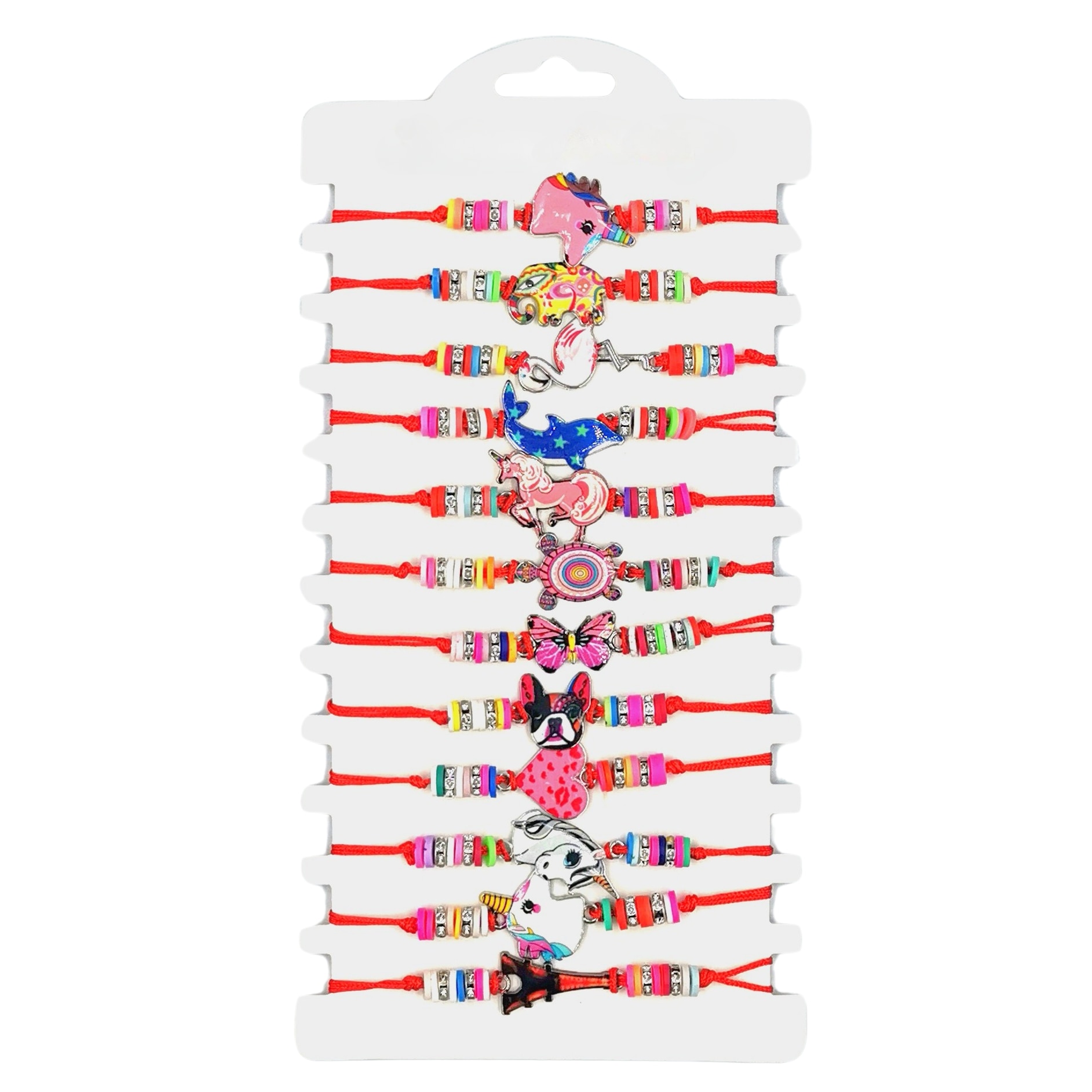 Set 12 martisoare bratari, NEVERMORE, N1032, Lungime reglabila ...