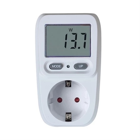 Priza cu contor energie, display LCD, max.16A, 3680W, GETI GPM06 ...