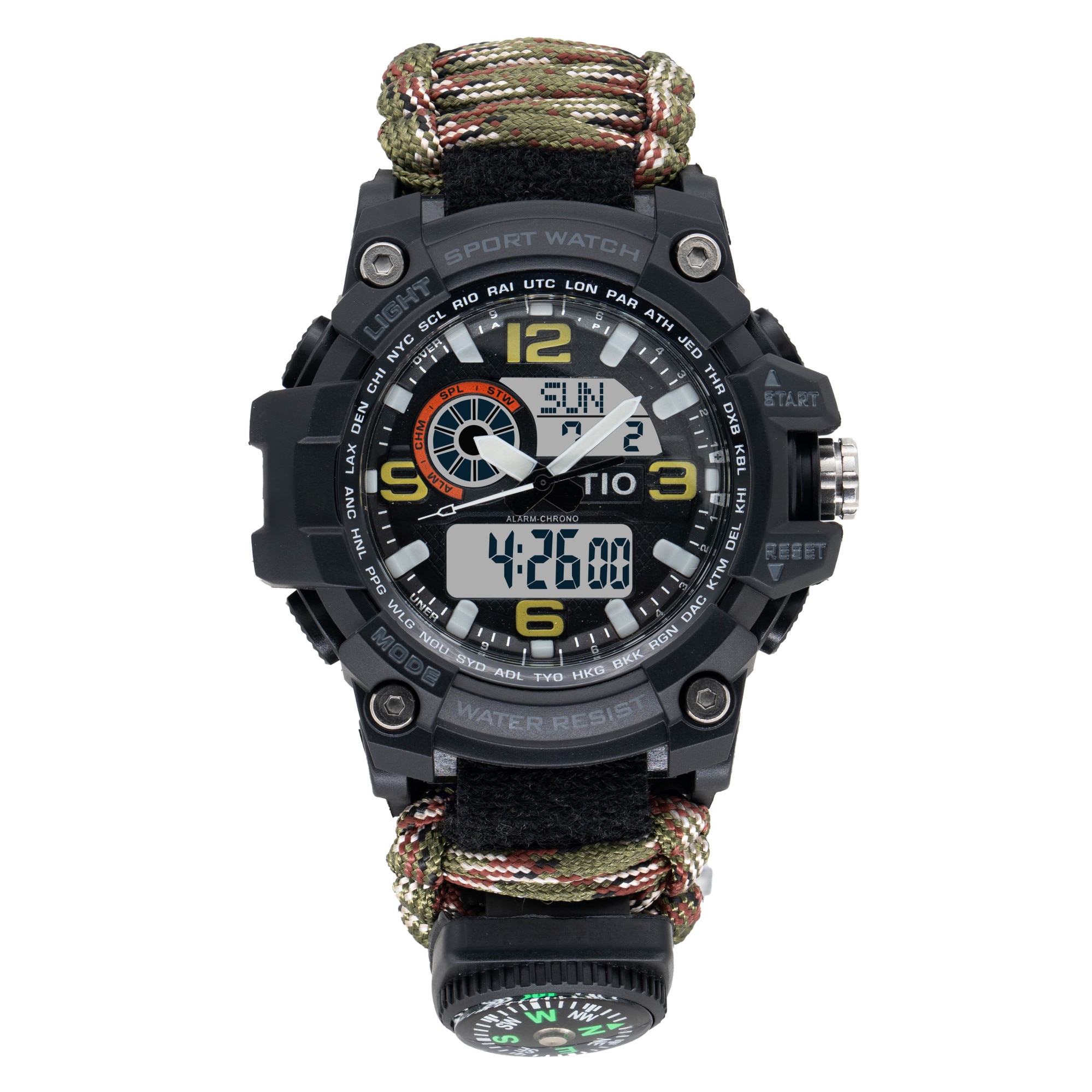 Ceas barbatesc de mana, Tio®, Sport, Stil Militar, Army, Casual ...