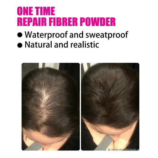 Pudra fibre pentru cresterea parului dens si voluminos, fibre de par ...