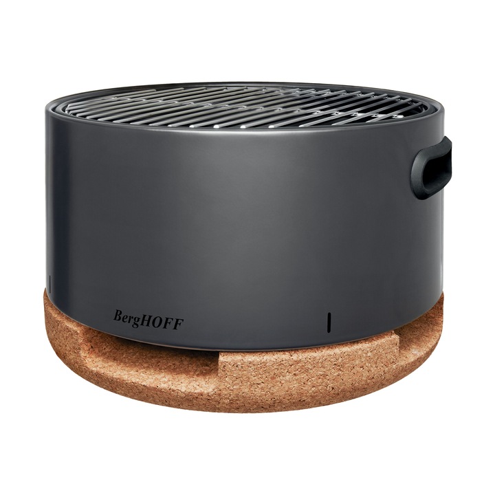 Gratar de masa BergHOFF, Otel carbon, Pluta, Gri - eMAG.ro