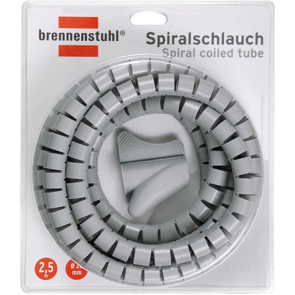 Tub spiralat pentru organizare si protectie cabluri Brennenstuhl, 2.5m ...