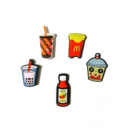 Set Accesorii Crocs Yumoji, Fast-Food - 5 piese - eMAG.ro