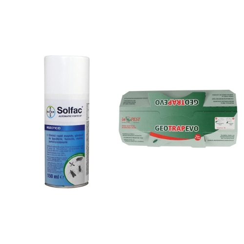 Set Insecticid Solfac Automatic Forte NF, 150 ml + Capcana Geotrap Gel ...