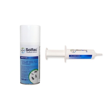 Set Insecticid Solfac Automatic Forte NF, 150 ml + Insecticid gel Max ...