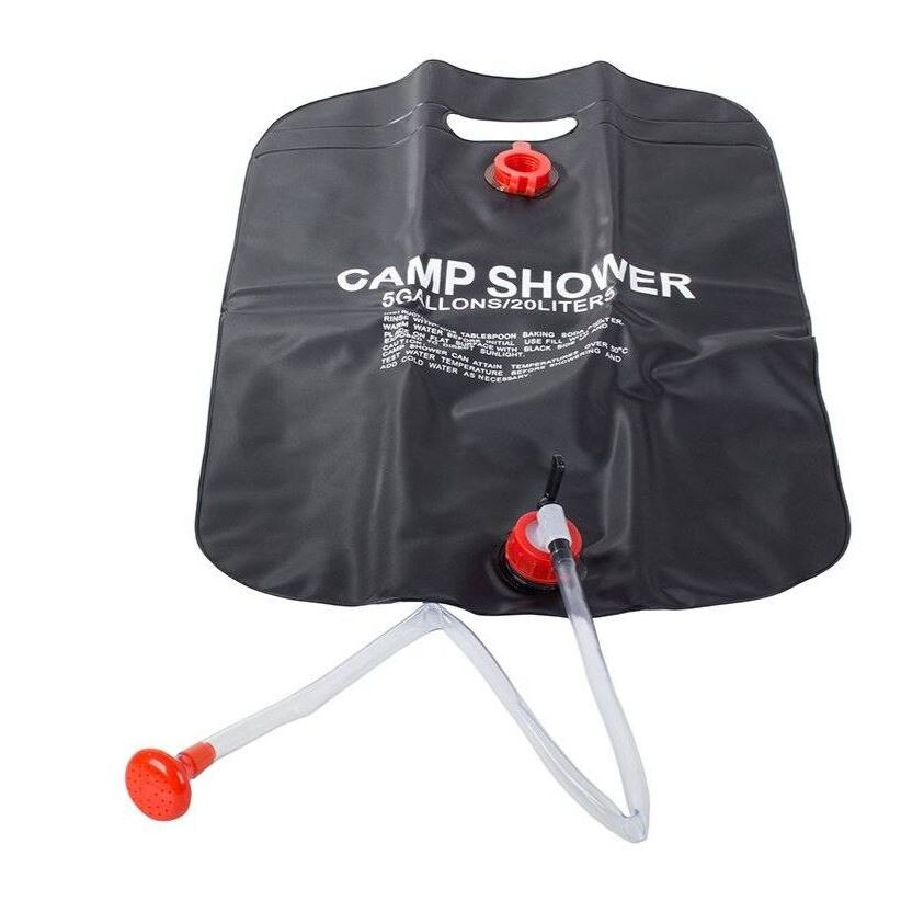 Dus solar pentru camping, Plastic, 20L, Negru - eMAG.ro