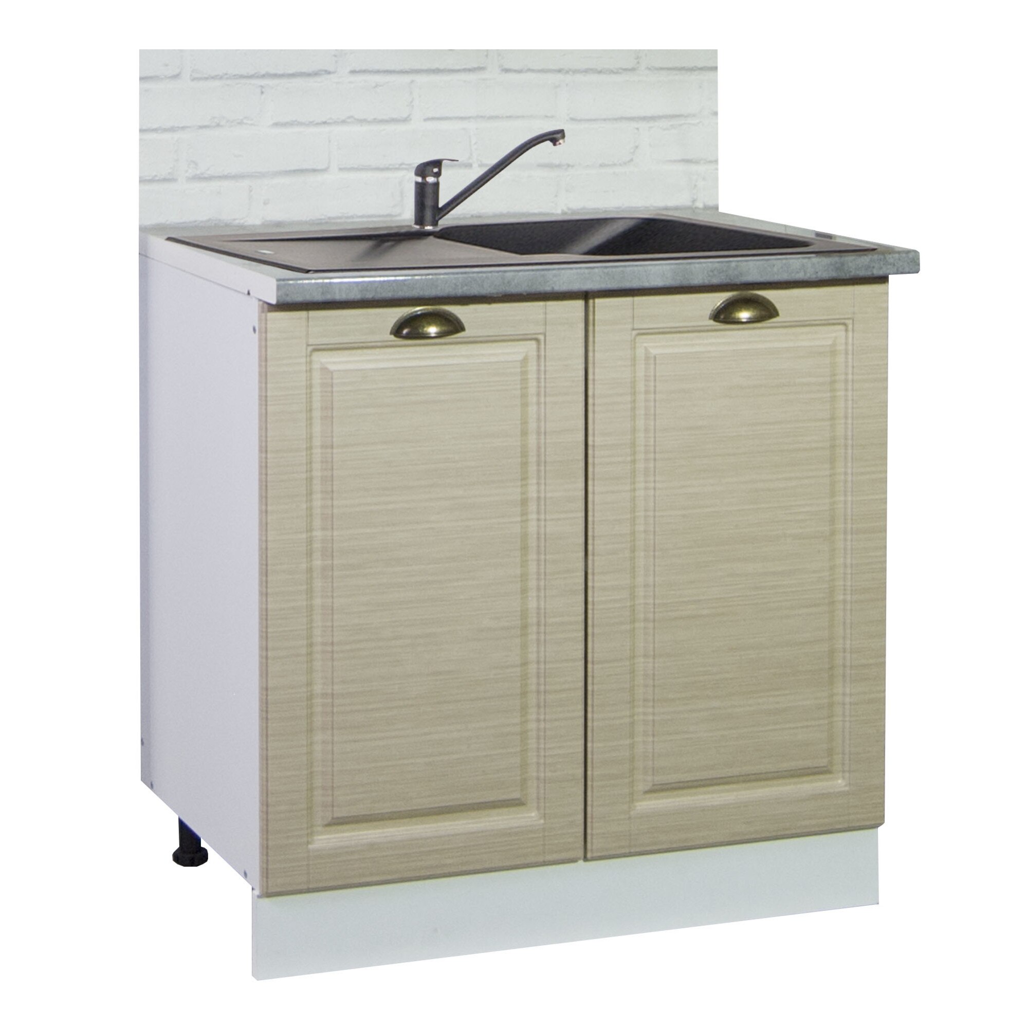 Corp bucatarie inferior MDF, Badenmob, seria Square, 80.01x50x78cm, Fag ...