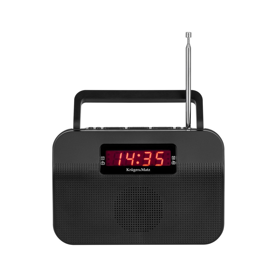 Radio analog portabil, Kruger&Matz, 5W, Negru - eMAG.ro