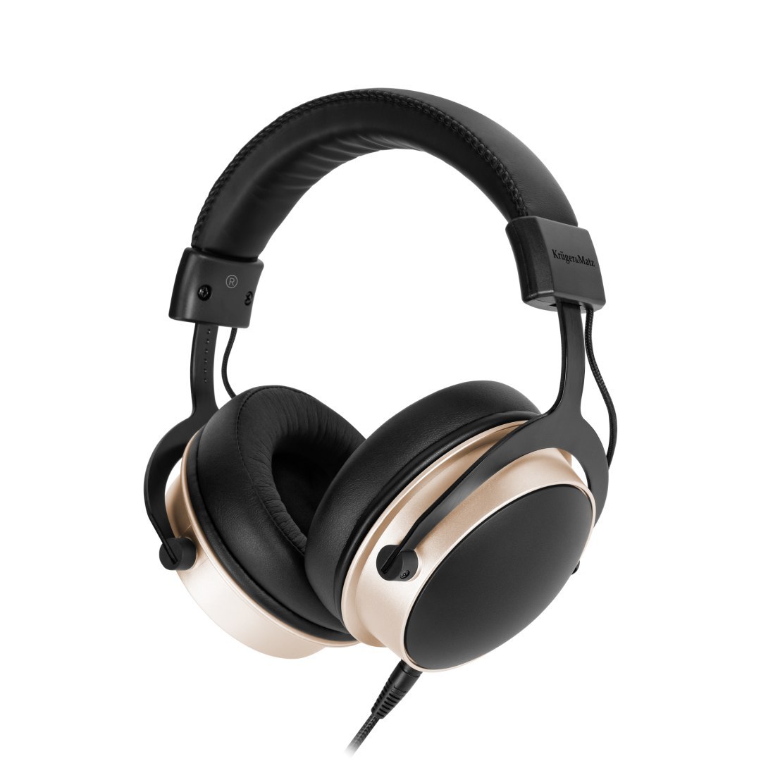 Casti studio on-ear, Kruger&Matz, 3m, Negru - eMAG.ro