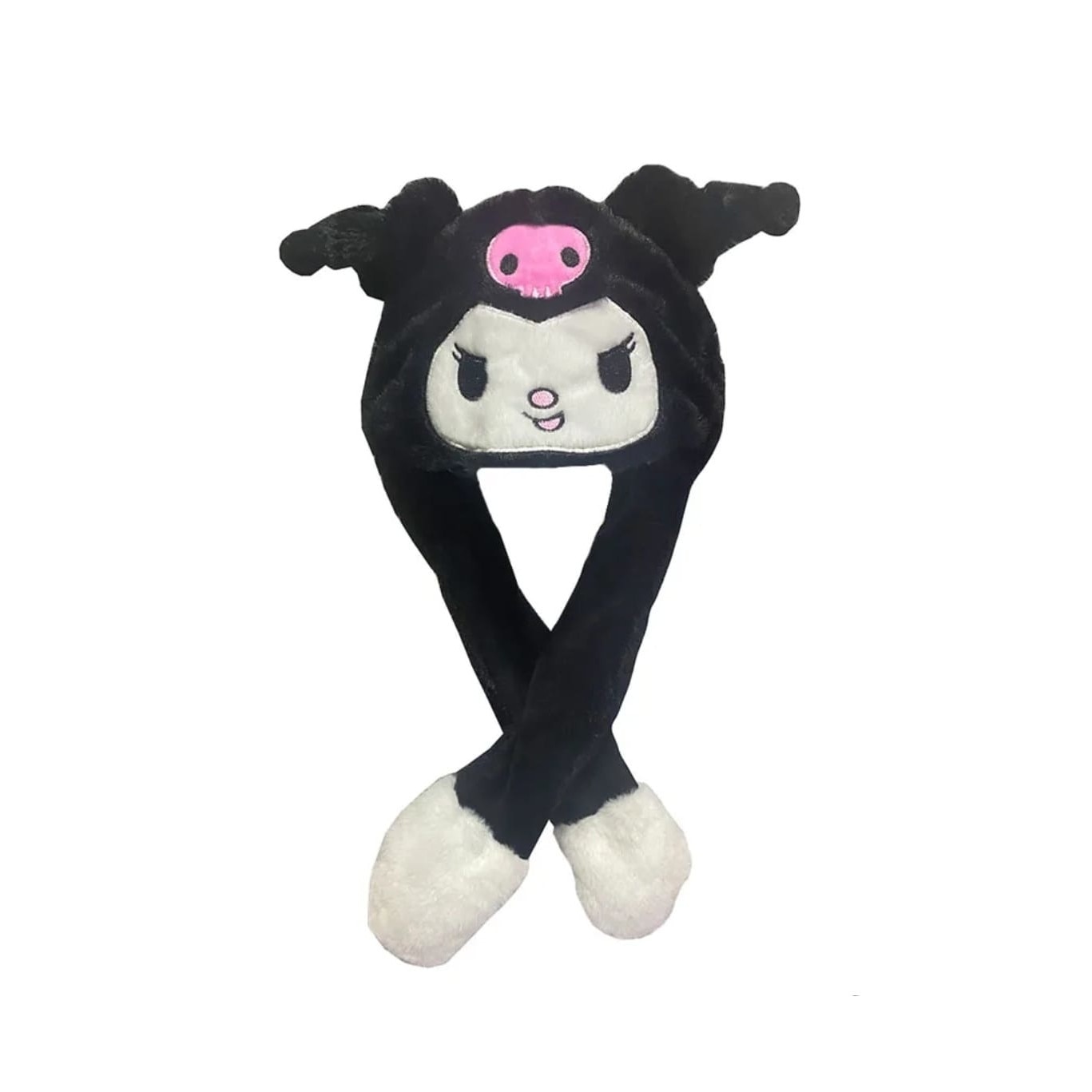 Caciula pentru copii, model Sanrio Kuromi, leduri si miscari din urechi ...