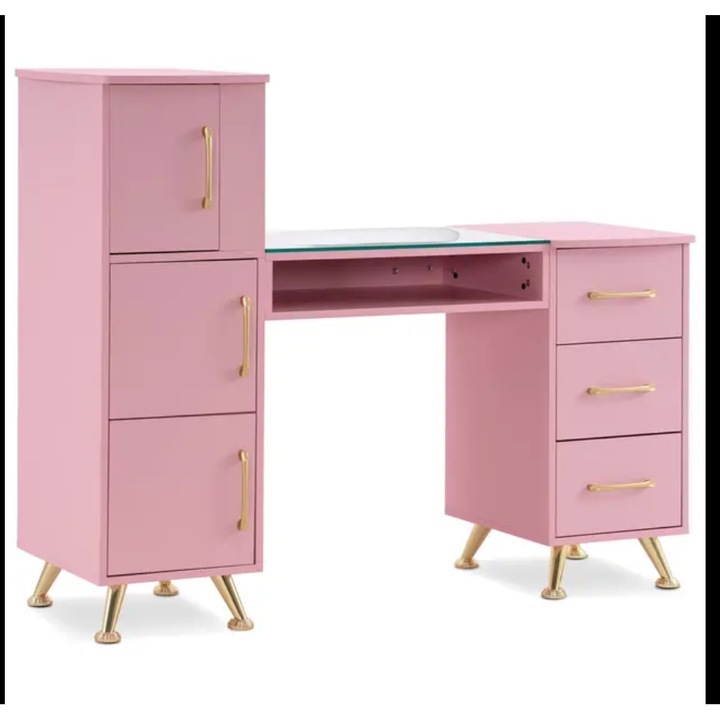 Birou roz 1400mm - eMAG.ro