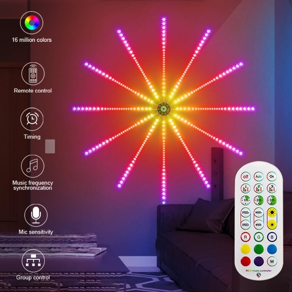 Lumini led colorate de artificii – Firework - eMAG.ro