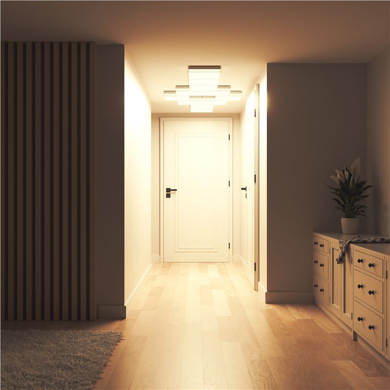 Panou luminos inteligent Nanoleaf Skylight, pentru extindere kit de ...