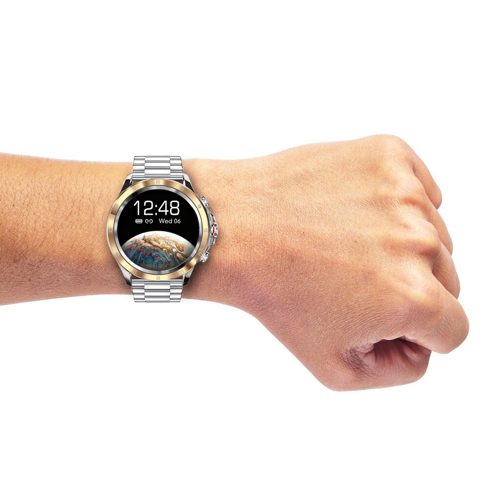 Ceas Smartwatch BEYOND Watch Earth 2 Series, Silver-Gold, Stainless ...