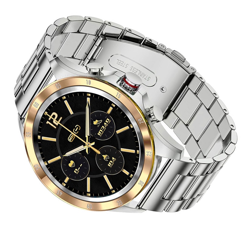 Ceas Smartwatch BEYOND Watch Earth 2 Series, Silver-Gold, Stainless ...