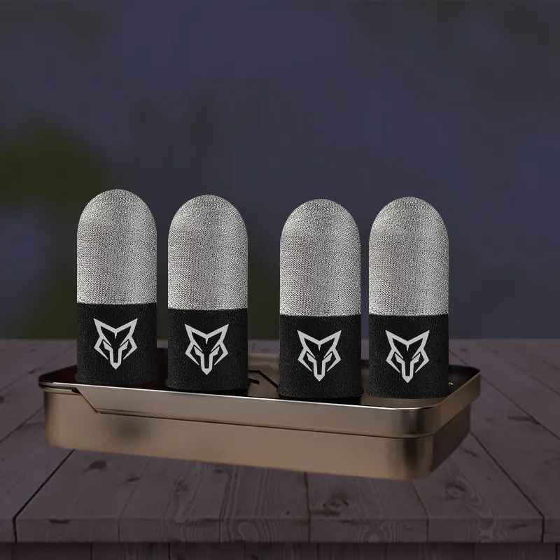 Set 4x Degetare (manusi) Gaming Profesionale, Fox V8, Fibra Silver ...