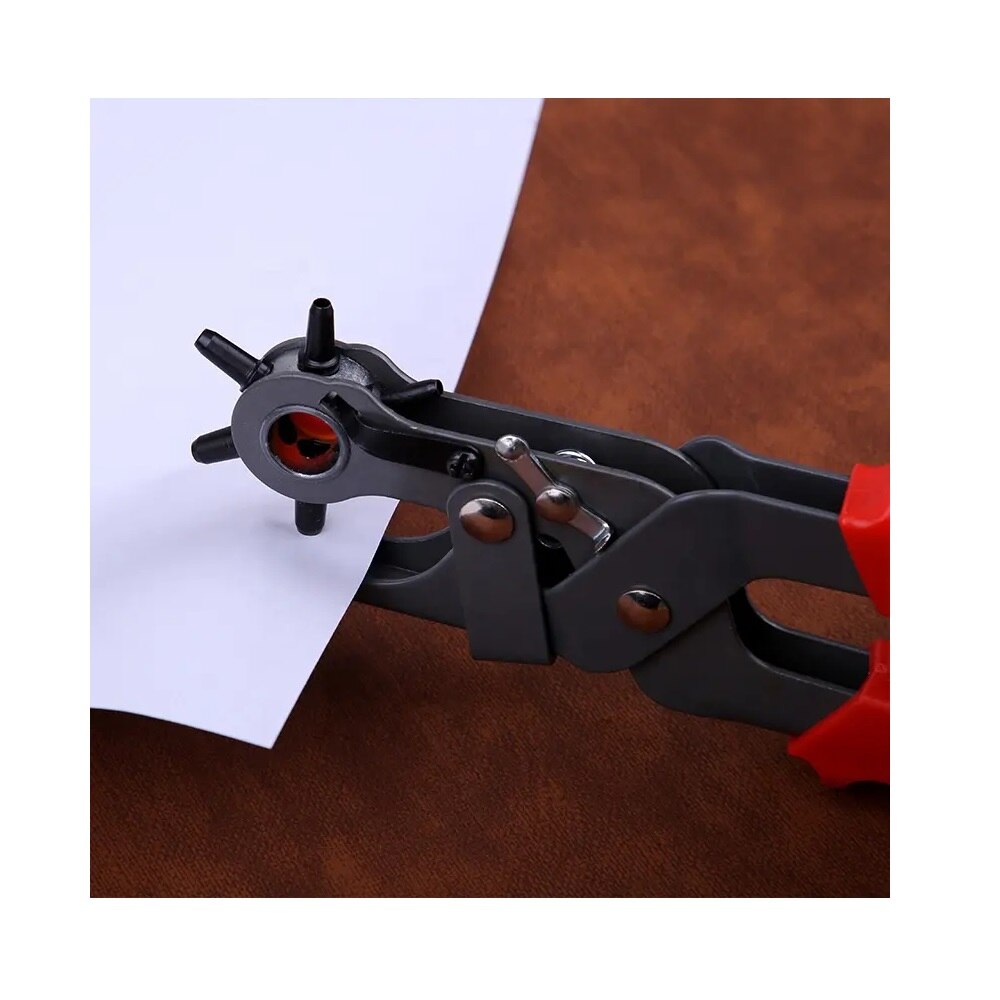 Cleste preducea profesional pentru perforat curele, Rosu, 2mm, 2.5mm ...