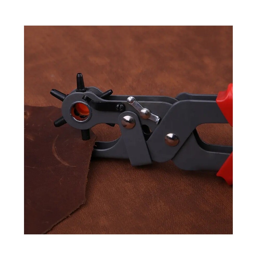 Cleste preducea profesional pentru perforat curele, Rosu, 2mm, 2.5mm ...