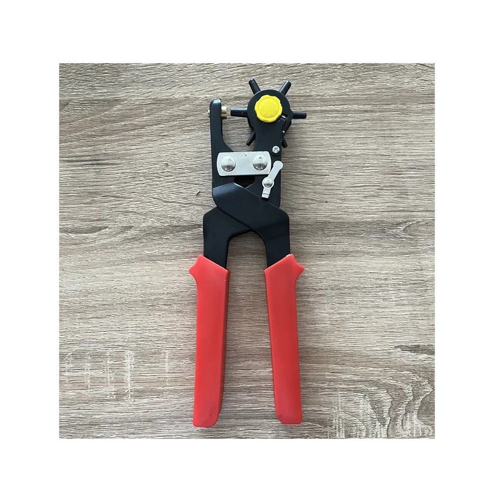 Cleste preducea profesional pentru perforat curele, Rosu, 2mm, 2.5mm ...