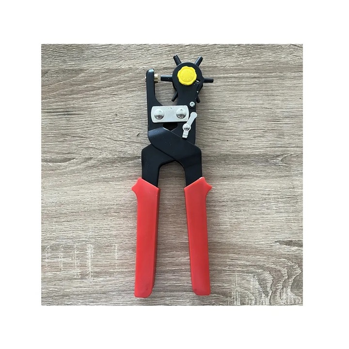 Cleste preducea profesional pentru perforat curele, Rosu, 2mm, 2.5mm ...