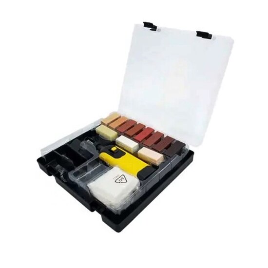 Kit reparatie cu 11 batoane cerate pentru parchet si podele laminate ...
